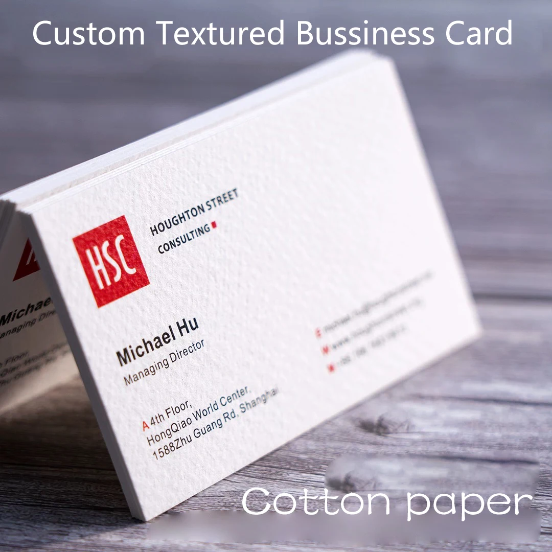 Custom Advanced Cotton Business Card Your Brand Logo Name Design Print ...