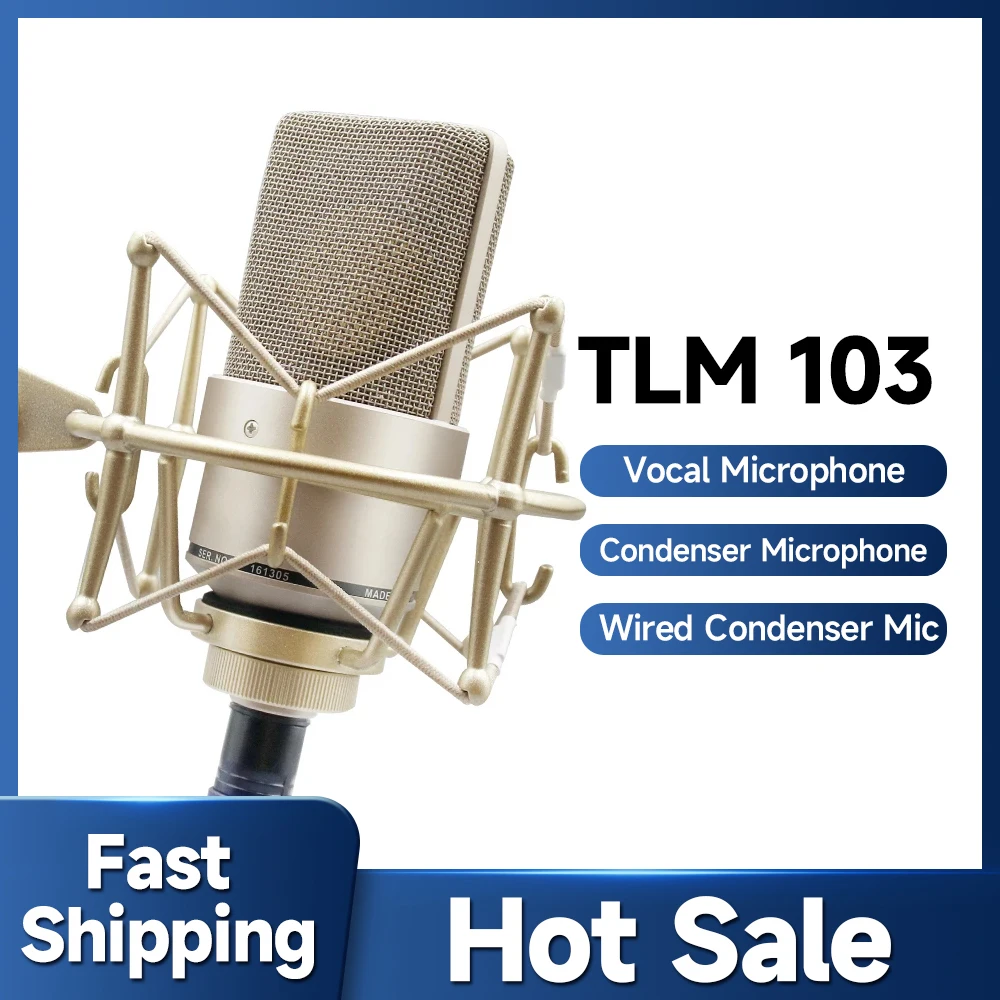 TLM-103-Gold-metal-Condenser-Microphone-tlm103-microphone-Professional ...