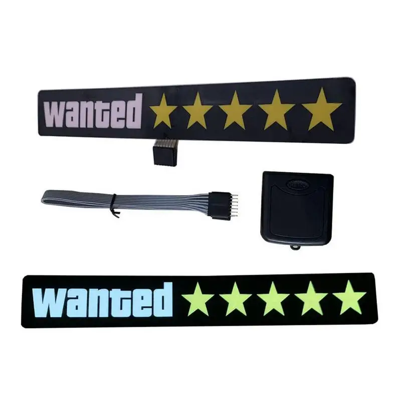 Fashion-Windshield-Electric-LED-Wanted-Car-Window-Sticker-Auto-Moto ...
