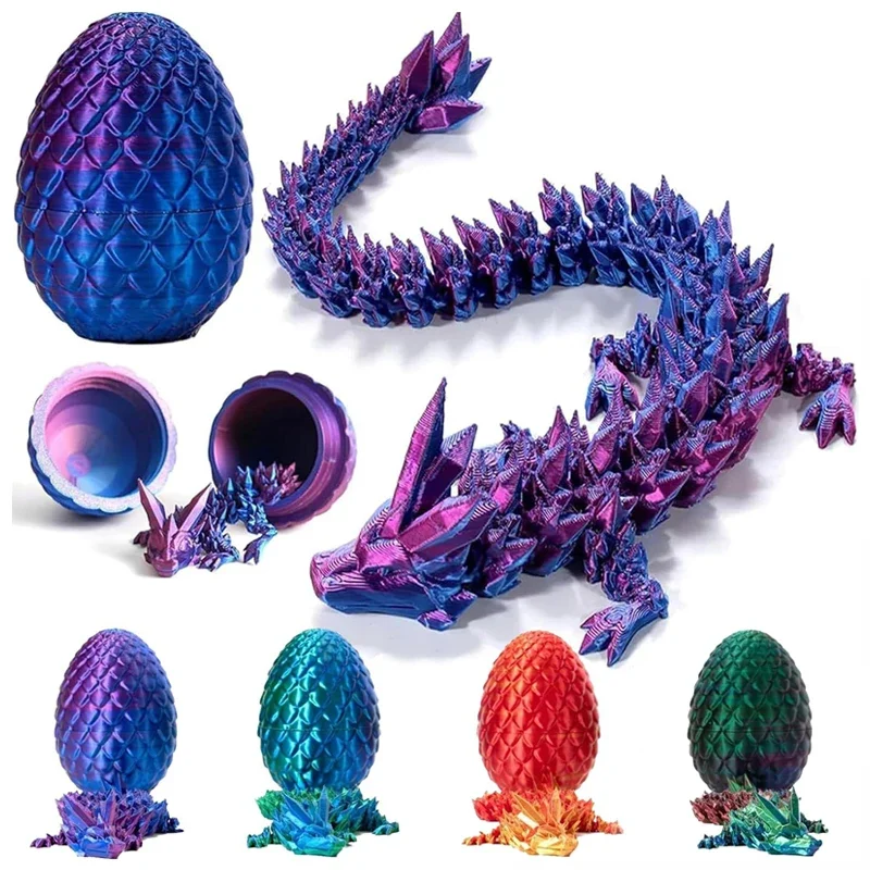 3D-Printable-Dragon-Egg-Set-Toys-Creative-Colorful-Dragon-Model-Desktop ...