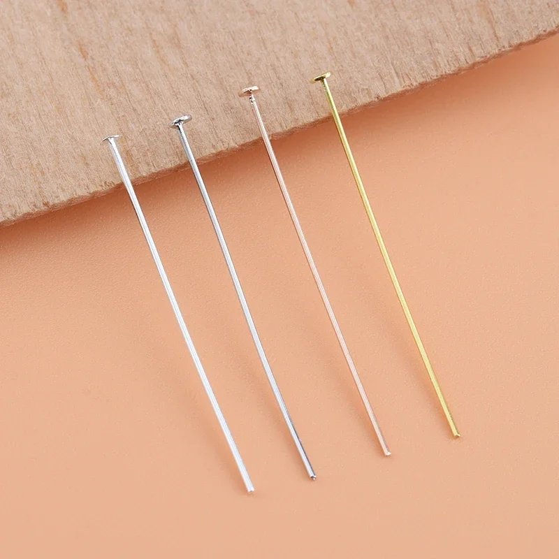 10pcs-925-Sterling-Silver-Flat-head-Pin-jewelry-Maker-Making-Handmade ...