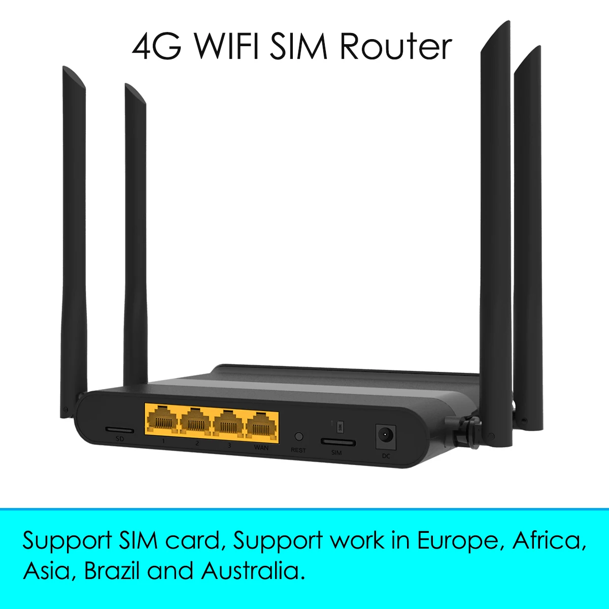 Cartão Sim 4g Router 1200mbps 300mbps Wifi Range Extender Openwrt ...
