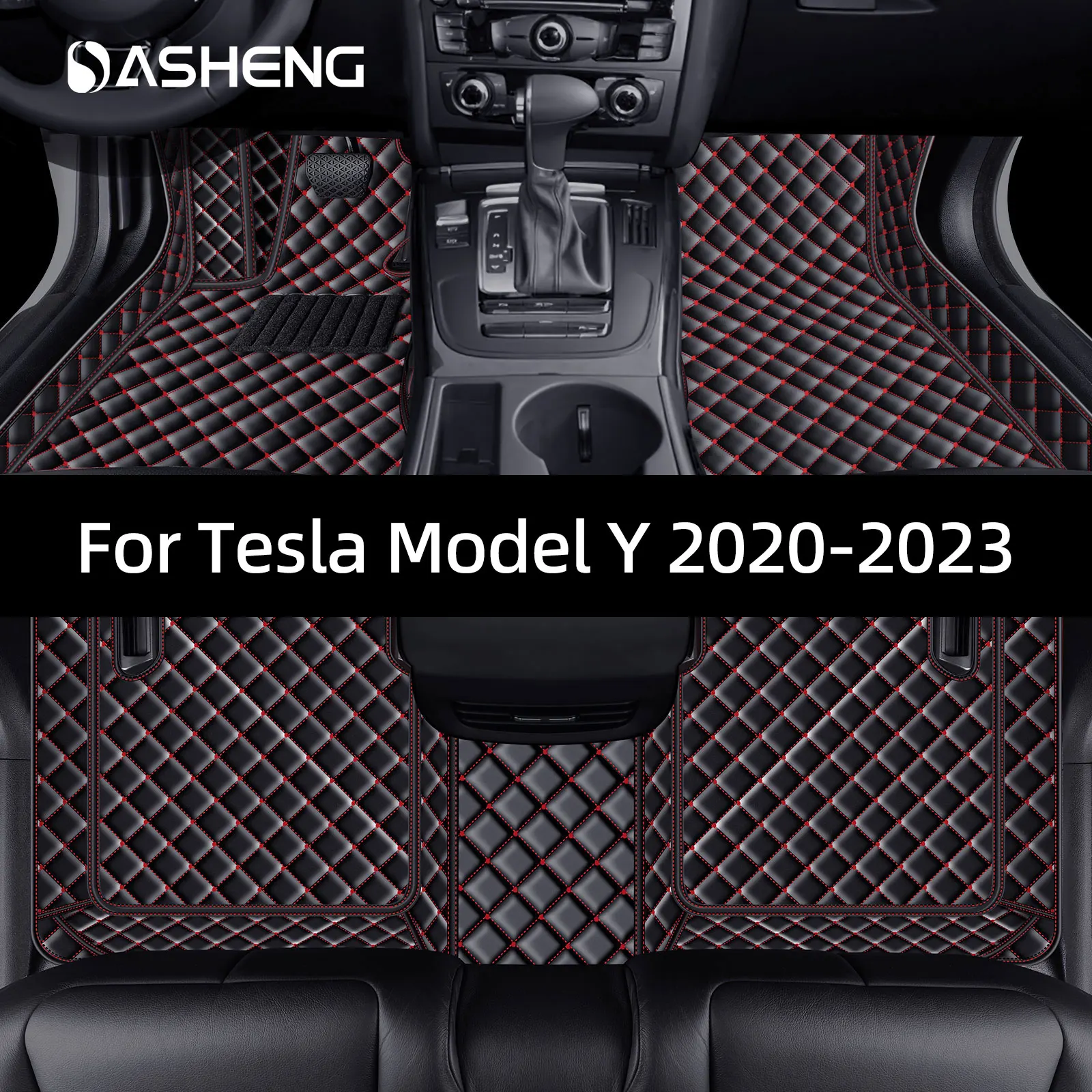 Suitable-For-Tesla-Model-Y-2020-2023-Special-Car-Foot-Mat-Three-layer ...