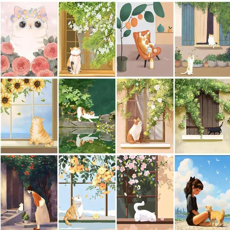 PhotoCustom-Paint-By-Number-animali-disegno-su-tela-dipinto-a-mano ...