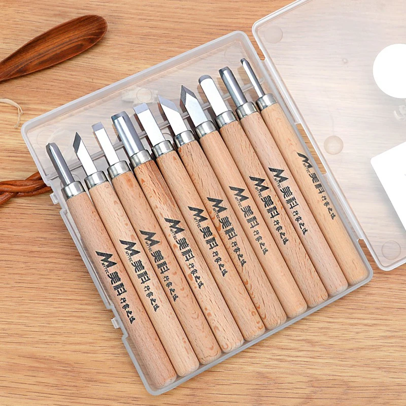 Wood-Carving-Knife-Set-Handmade-Carving-Cutter-Carpenter-Seal-Carving ...