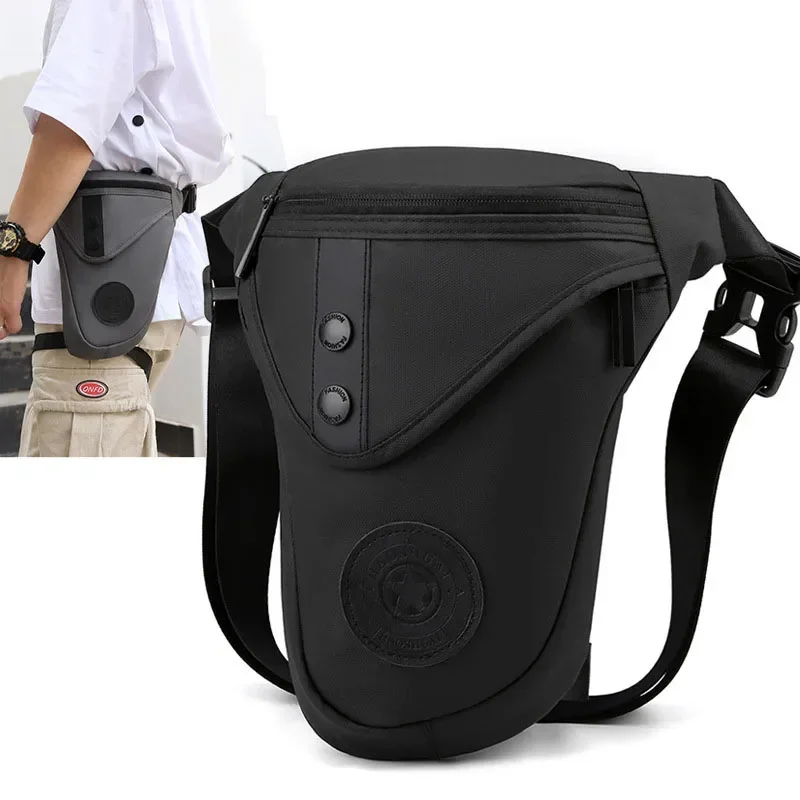 Men-Nylon-Drop-Leg-Bag-Thigh-Fanny-Pack-For-Motorcycle-Rider-Multi ...