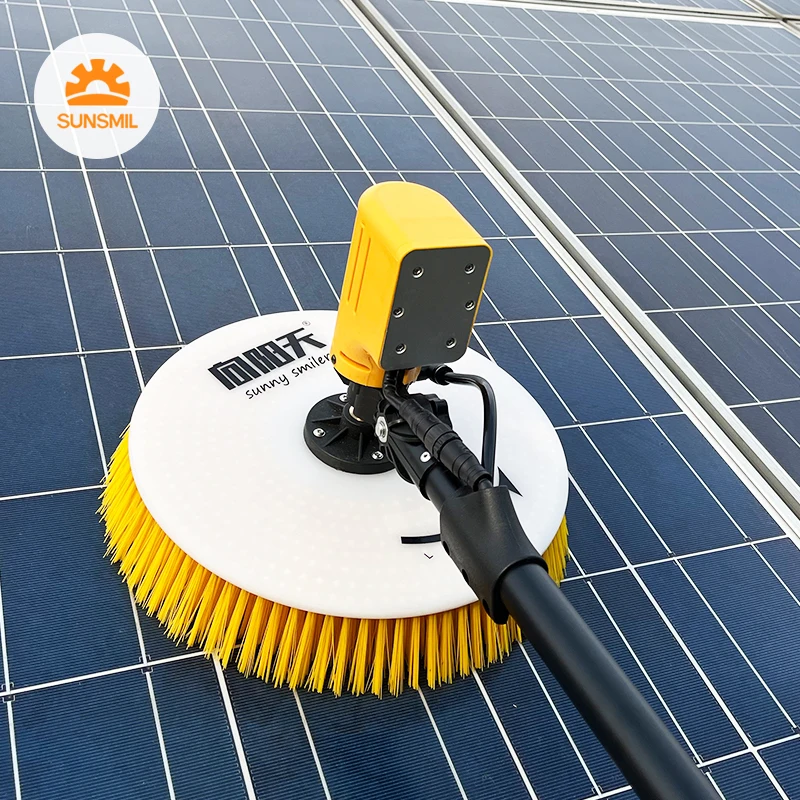 Factory-Outlet-Solar-Panel-Cleaning-Tool-Cleaner-Rotating-Brush-Kit ...