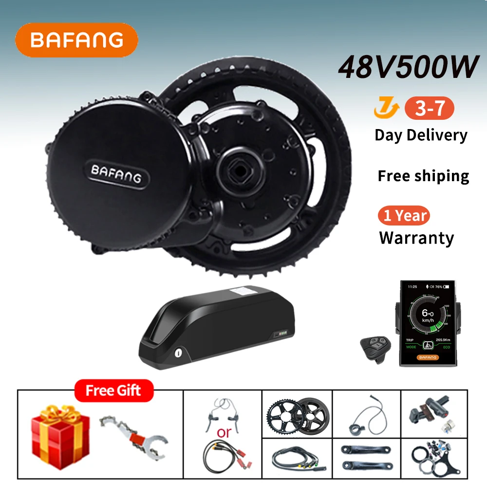 Bafang 8fun 48v 500w Electric Bicycle Conversion Kit Mm G340.500 Mid Drive E Bike Motor With 48v ...