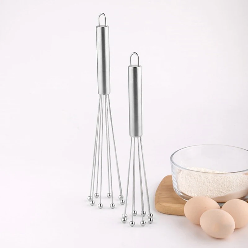 Stainless-Steel-Ball-Hand-Whisk-Egg-Stirrer-Cream-Foamer-Baking-Mixing ...
