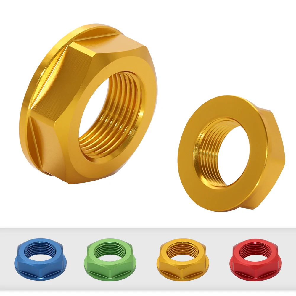 Rear Wheel Axle Shaft Lock Nut Screw Rim M22 Motorcycle Accessories For ...