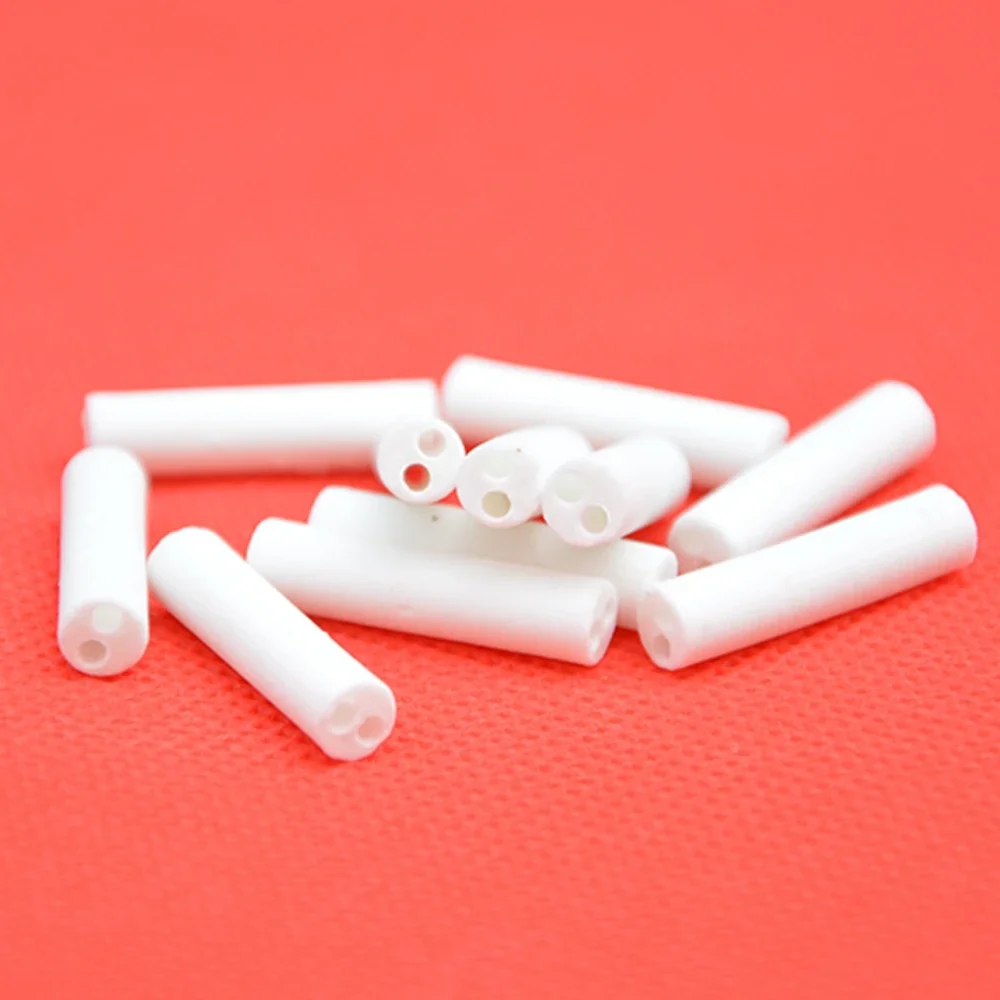 50Pcs-OD-6mm-hole-1-7mm-length-25mm-Dia-Ceramic-Tube-Double-Bore-High ...