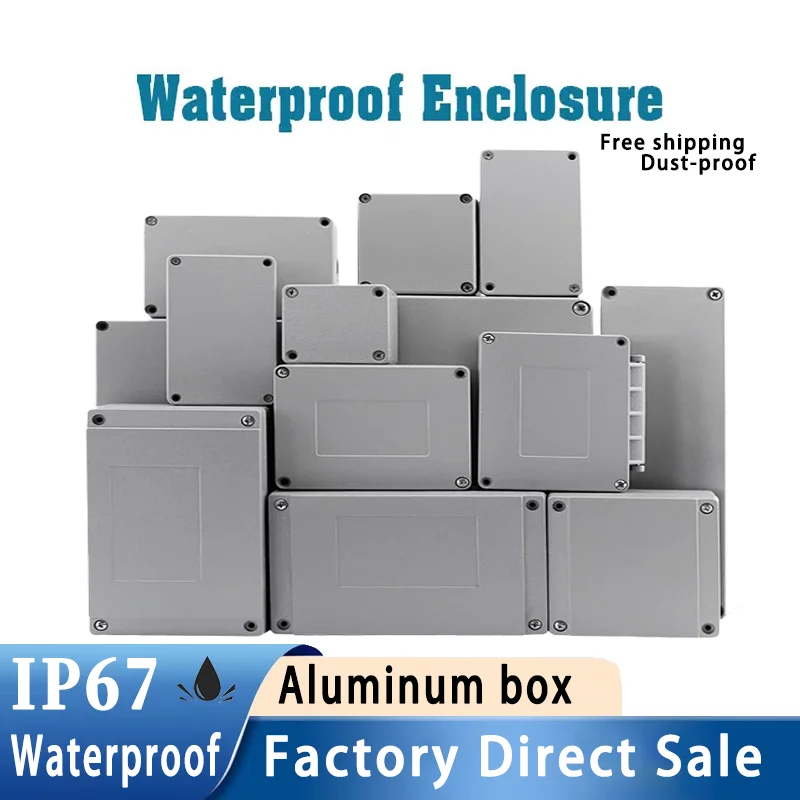 Industry IP67 Waterproof Cast Aluminum Junction Box for electronic ...