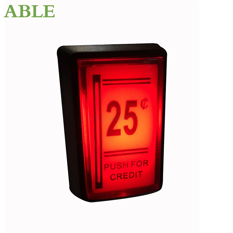 1PCS-25-Cent-Red-Push-With-Red-LED-Light-Push-Button-For-Arcade-Cabinet ...