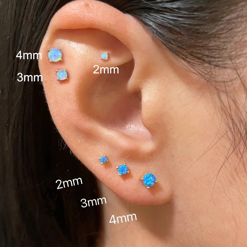 Pendientes-peque-os-de-acero-inoxidable-para-hombre-y-mujer-aretes-de ...