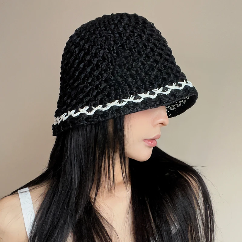 Sweet-Cool-Girl-sombreros-de-cubo-huecos-finos-transpirables-para-mujer ...