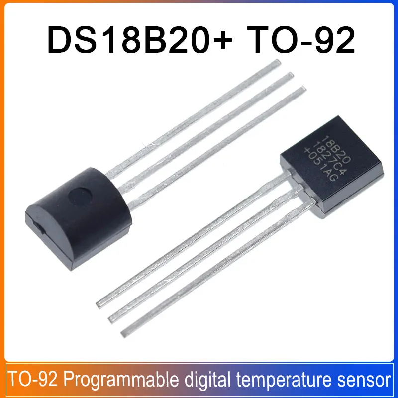 5-10PCS-DS18B20-TO-92-DS18B20-TO-92-18B20-Programmable-digital ...