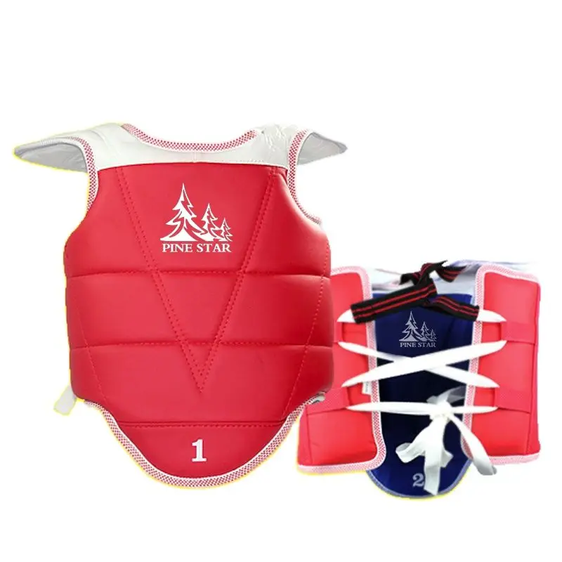 Traditional-Taekwondo-Chest-Guard-Kids-Men-Women-Student-Red-Blue ...