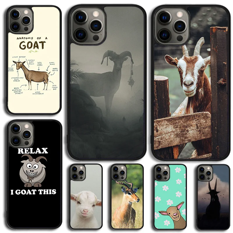 Goats Celular Mobile Phone Cases For iPhone 14 12 13 mini 11 Pro MAX XR ...