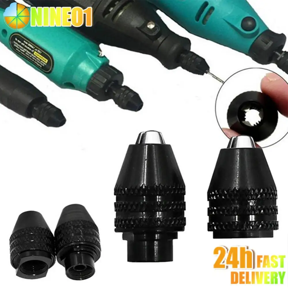 Multi-Drill-Chuck-Keyless-Universal-4-Sizes-0-3-3-2mm-Mini-Drill-Bit ...
