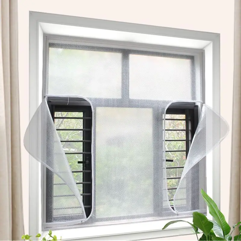 Windows Insulation Heat Winter | Window Insulation Film Zipper - Window ...