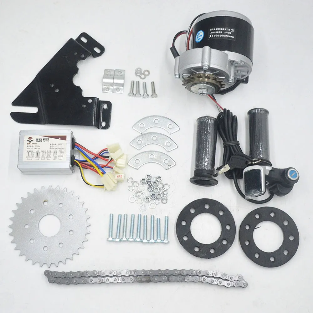 Electric-Bike-Bicycle-Motor-24V-36V-350W-Conversion-Kit-Derailleur ...