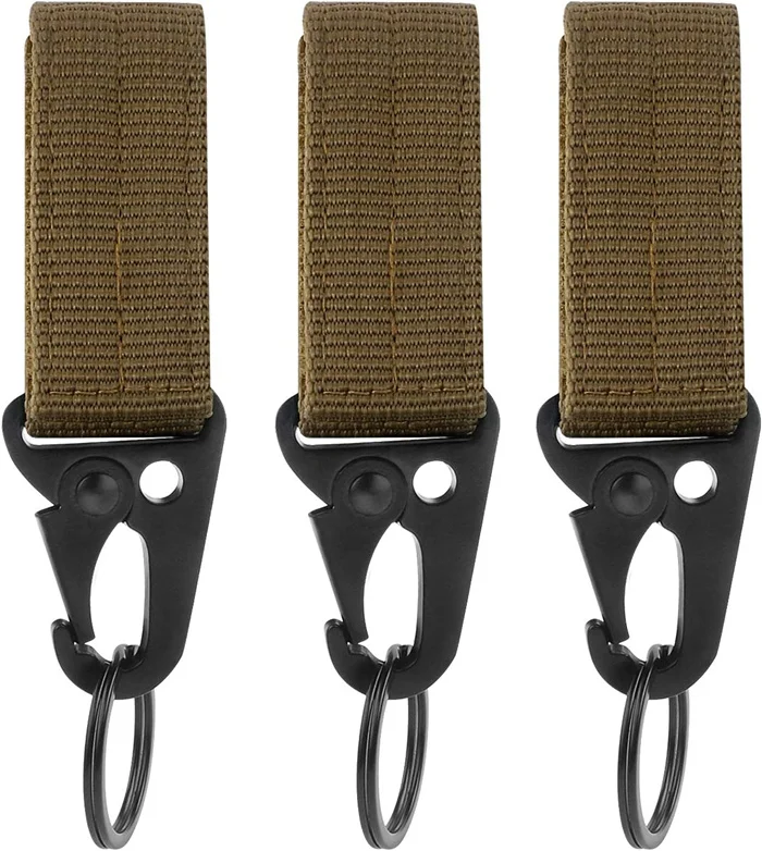 3pcs Tactical Belt Keeper with Key Clip for Duty Gear Belt Key Holders ...