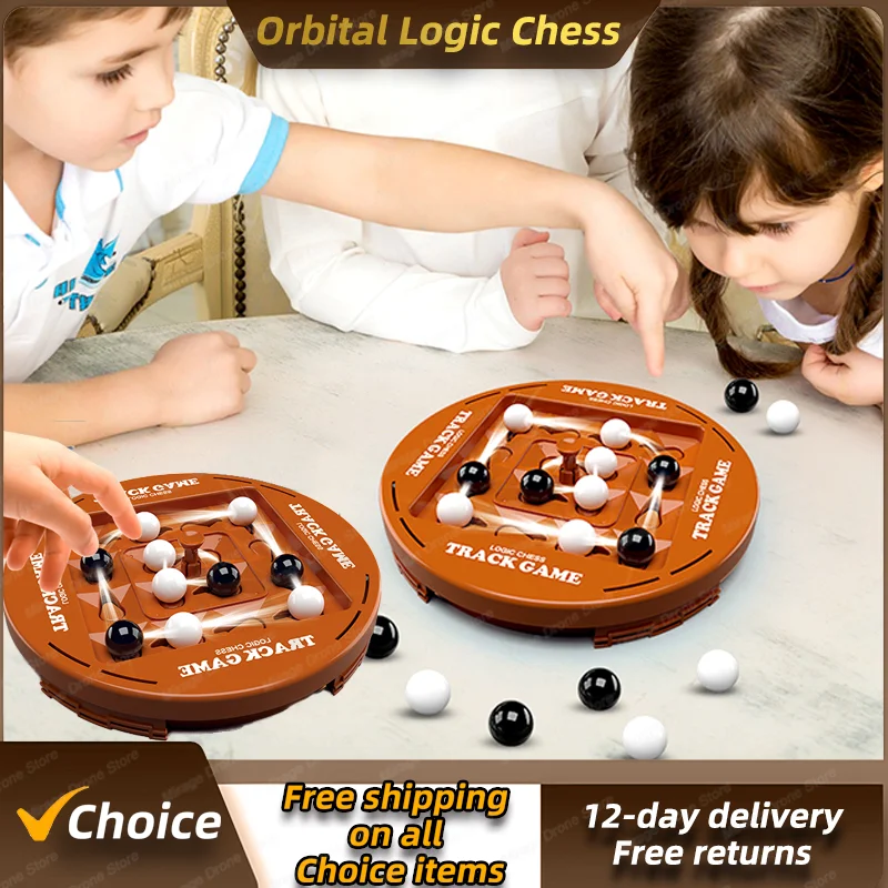 Track-Logic-Chess-Pair-Battle-Black-and-White-Go-Children-s-Thinking ...