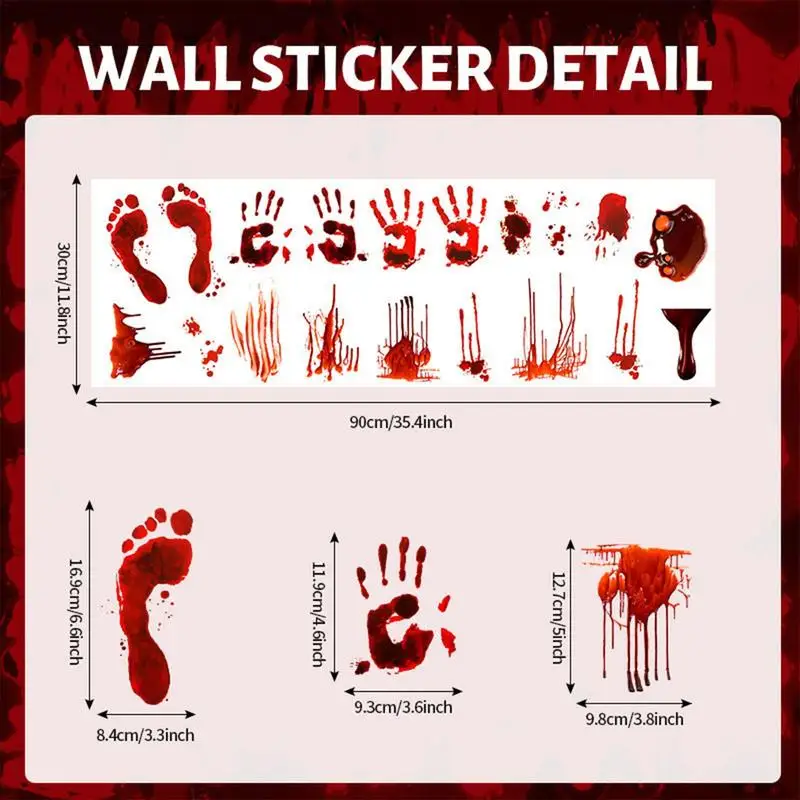 Bloody Handprint On Glass