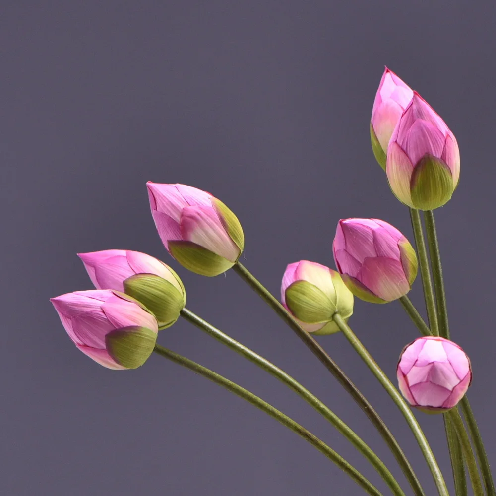 6 Pcs Artificial Flowers Lotus | Lotus Flower Table Decoration - 81cm ...