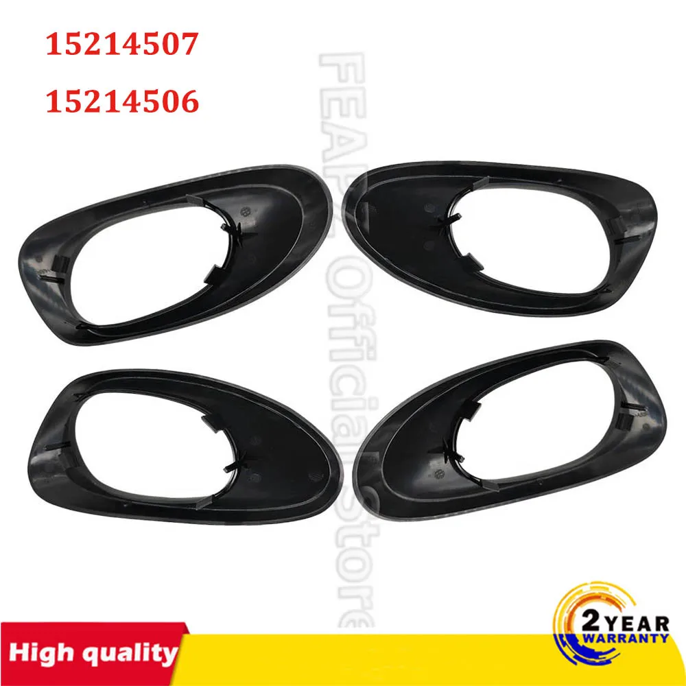 15214502-4pcs-Inside-Front-Rear-Door-Handle-Bezels-Trim-BLACK-15214506 ...