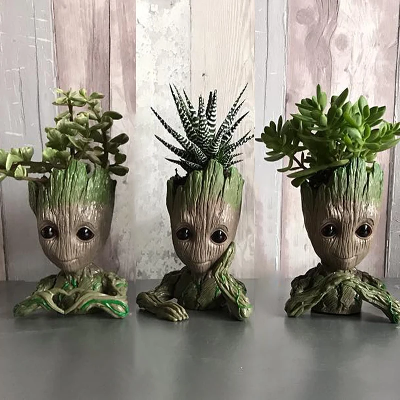 Modern-Vases-For-Flowers-Pot-Groot-Garden-Pots-Planters-Anime-Figurines ...