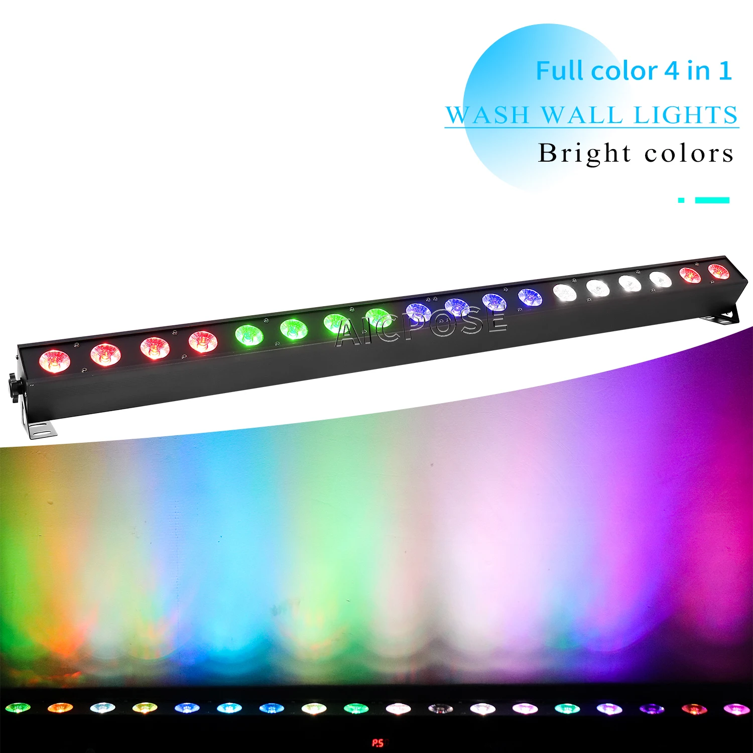 18x10W LED RGBW 4 in 1 LED Wall Washer DMX Strip Light Stage Light DJ ...