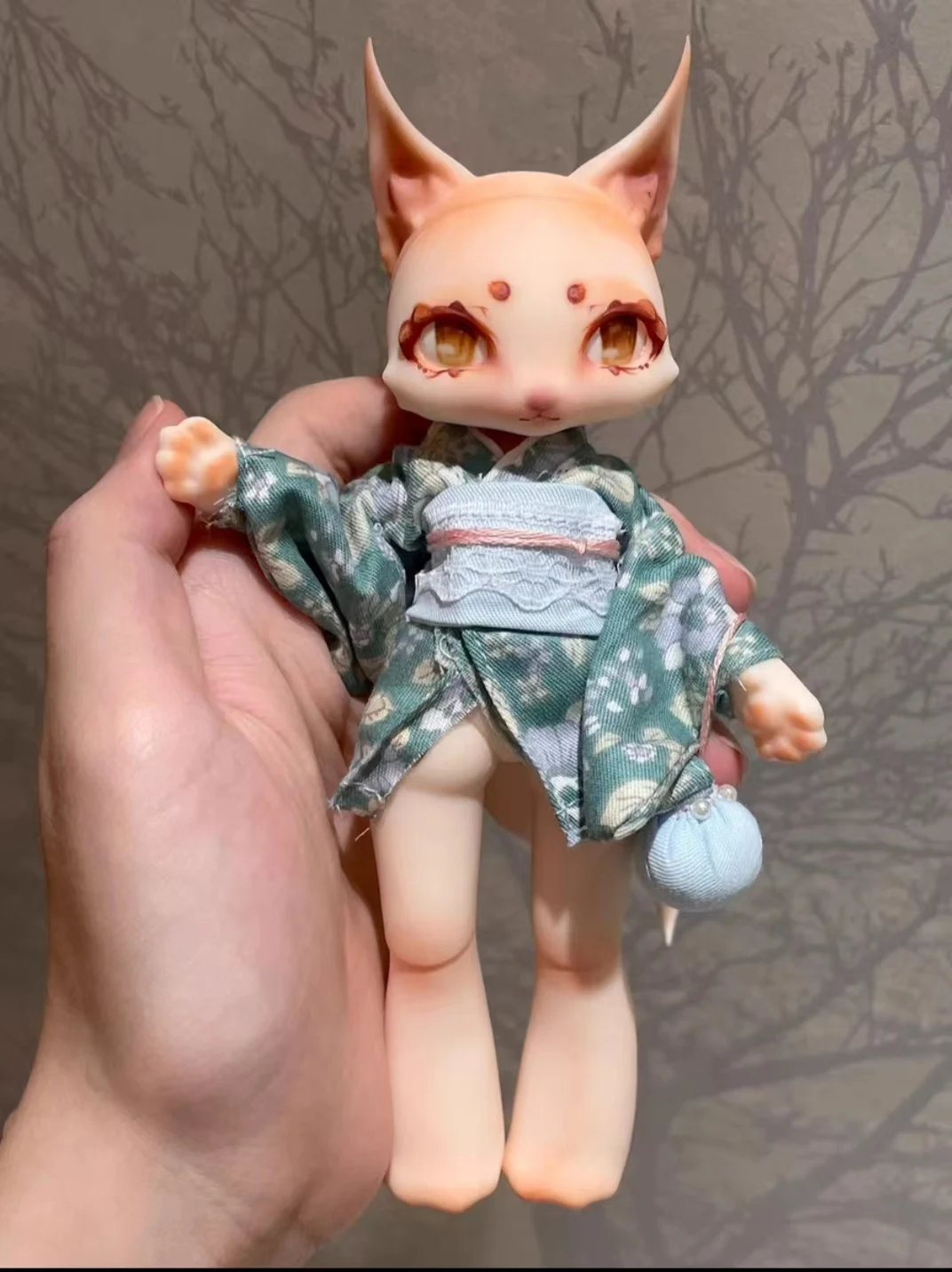 BJD-doll-14-cm-multi-joint-fox-doll-real-doll-girl-s-toy-rebirth-doll ...