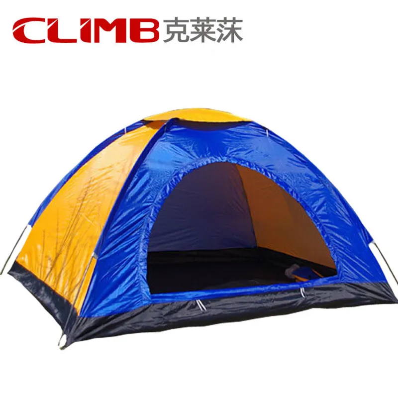 Outdoor Four Person Single Layer Tent Multi Person Camping Beach ...