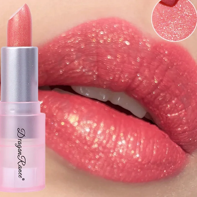6 Colors Waterproof Diamond Glitter Lipstick Long Lasting Moisturizing ...