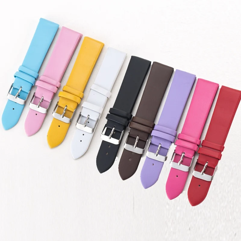 20mm-Watch-Band-Waterproof-High-Quality-Durable-Matte-Plain-PU-Leather ...