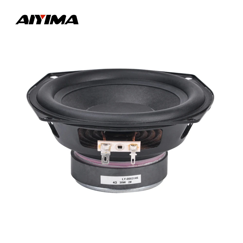 AIYIMA-1Pcs-5-25-Inch-Subwoofer-Speaker-4-Ohm-30W-Rubber-Side-Woofer ...