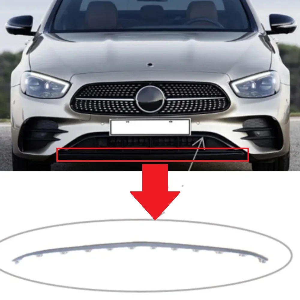 Front-bumper-chrome-decorative-strip-For-Mercedes-Benz-E-Class-W213 ...