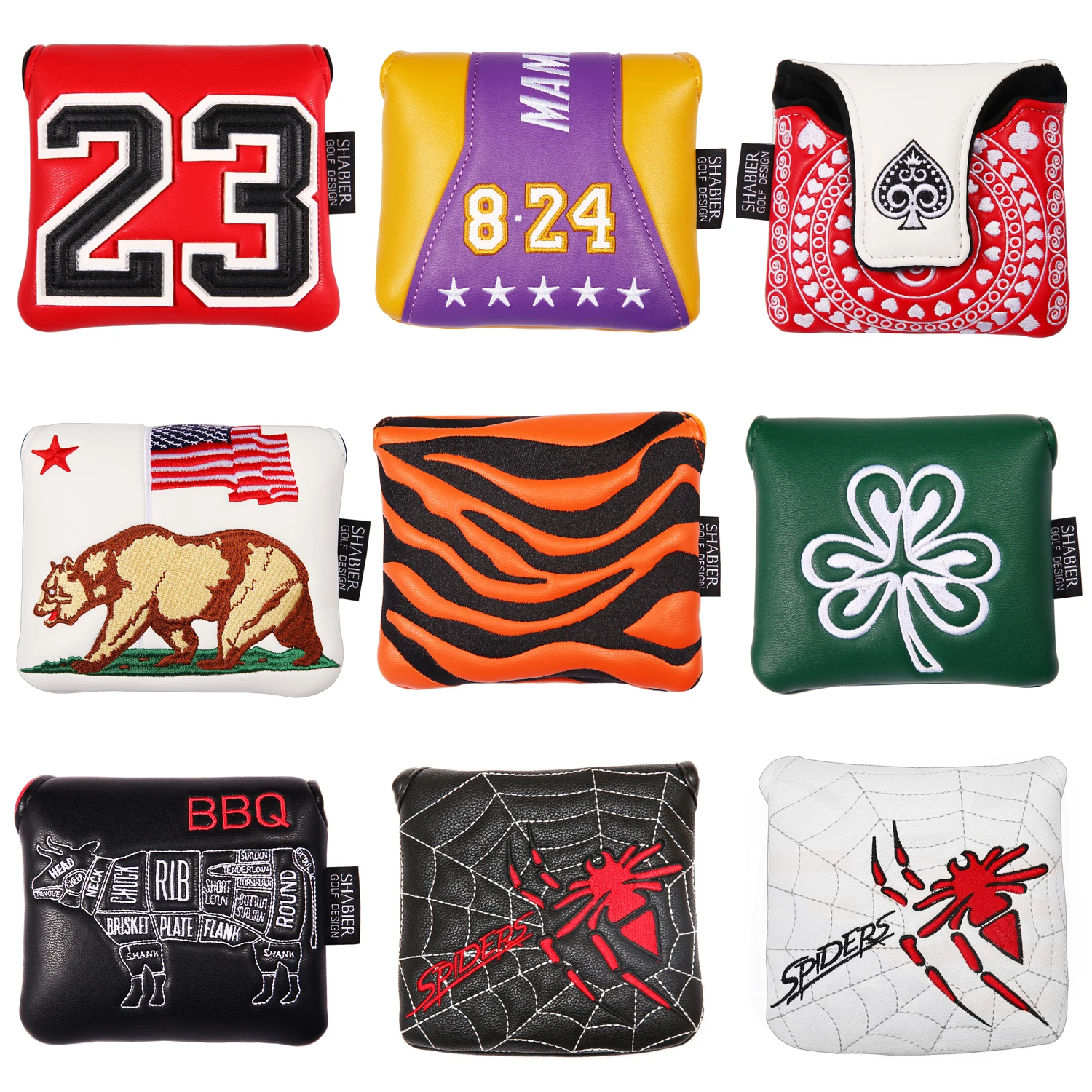 Square Mallet Putter Cover Golf Headcover For TaylorMade Spider X ...