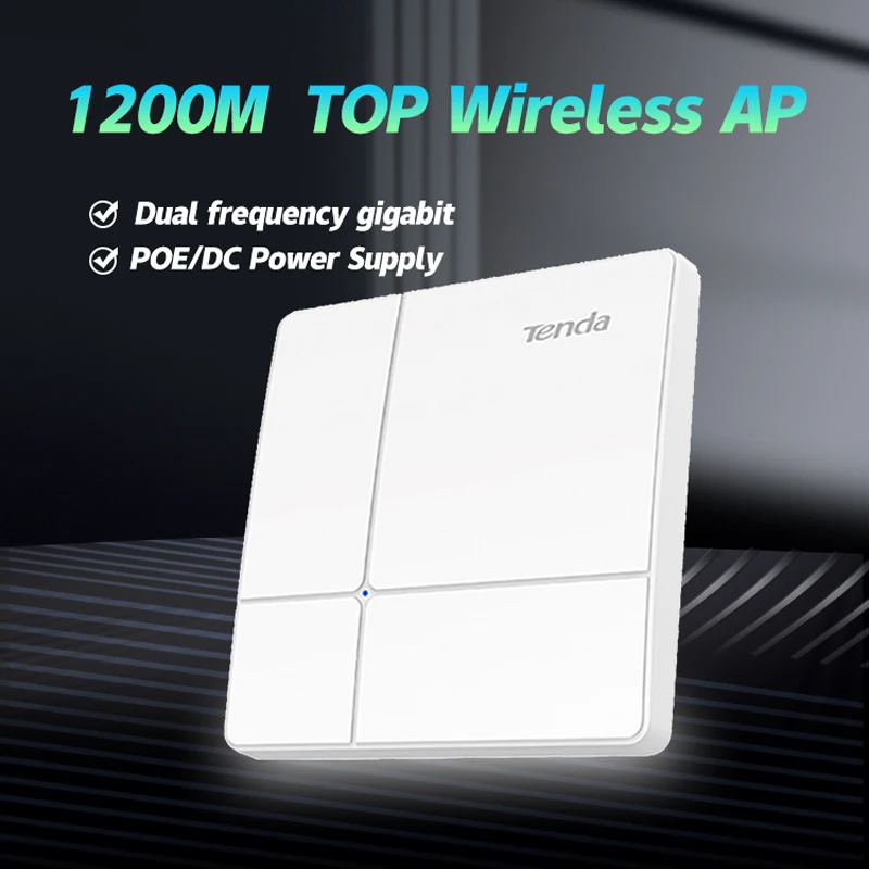 Tenda I24 Wireless AP Gigabit Dual band AC1200 Gigabit Access Hotspot ...