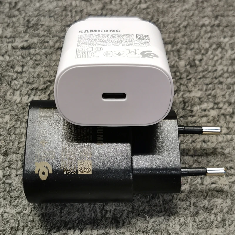 Noir-avec Boîte-Samsung-Chargeur super rapide 25W PD, pour Galaxy Z Flip 4 3 2 S23 S22 S21 S20 ...