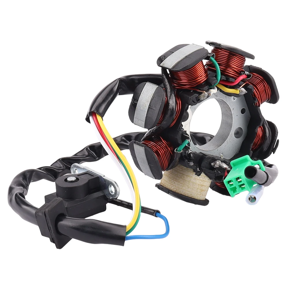Motorcycle-Stator-Ignition-Coil-Magneto-8-Coils-for-GY6-125cc-150cc ...