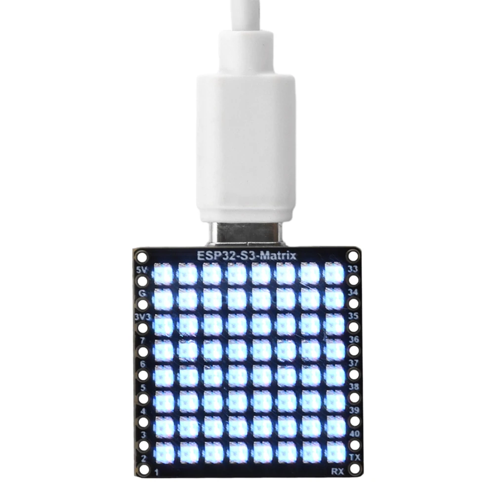 Type-C-ESP32-S3-Matrix-Development-Board-Onboard-8-8-RGB-LED-Matrix-and ...
