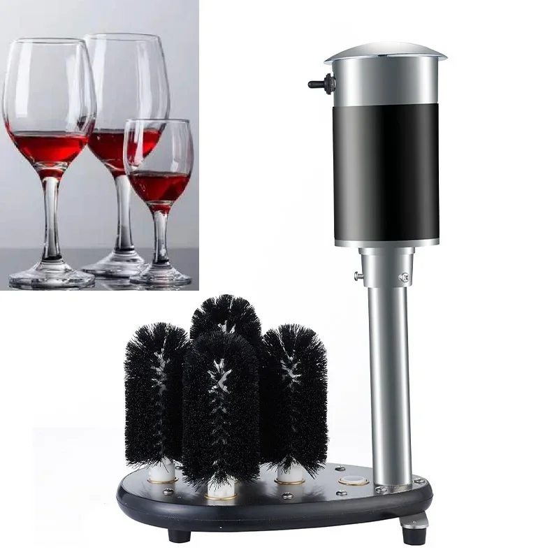 Electric-Cup-Washer-5-Heads-Glasses-Bar-Restaurant-Cafe-Glass-Cleaner ...