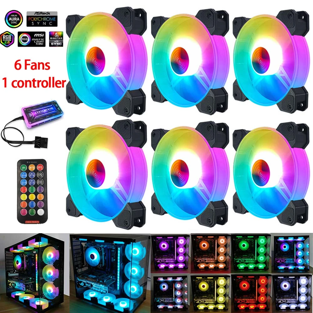 COOLMOON ventilador de refrigeración para chasis de ordenador ...