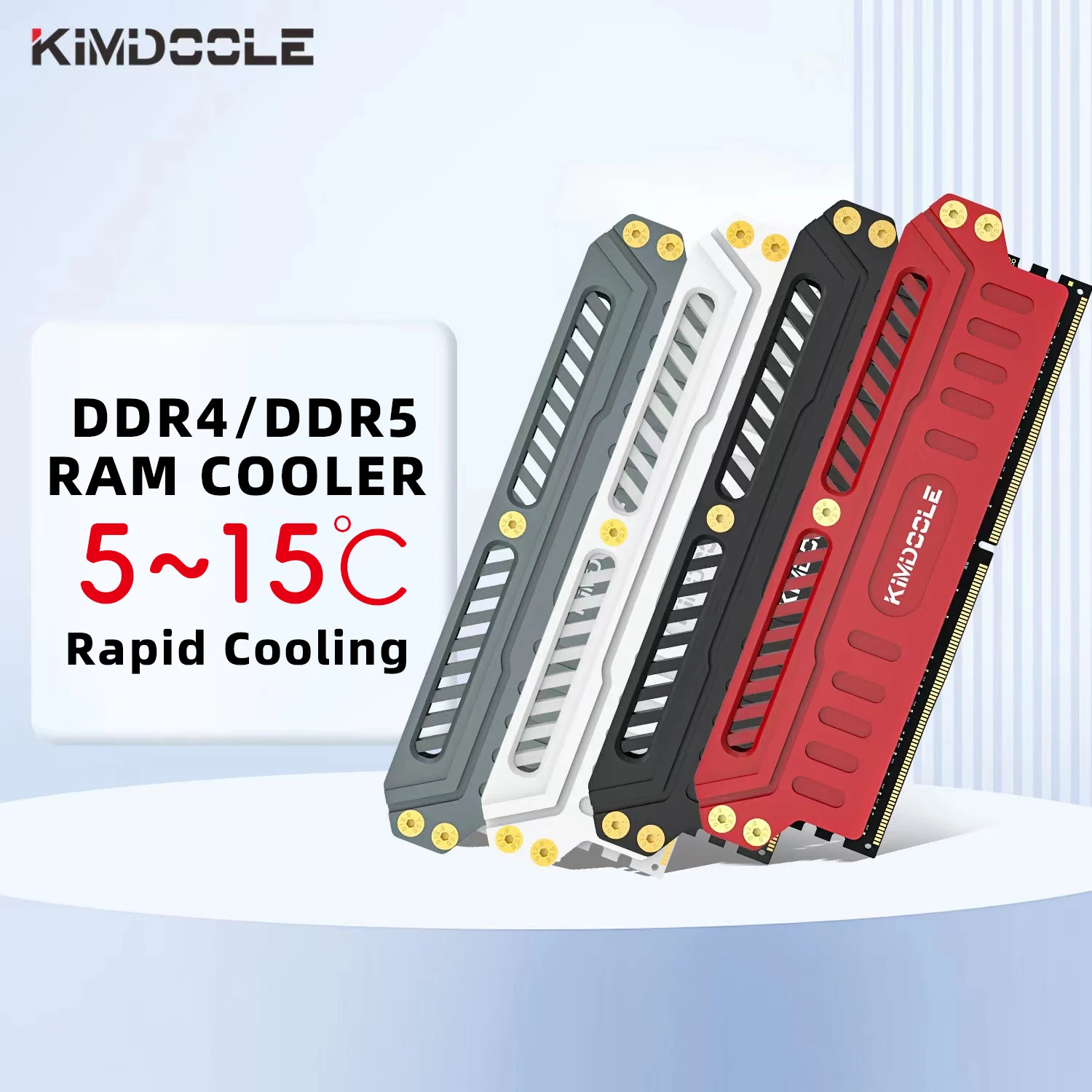 Kimdoole-DDR4-DDR5-Aluminum-Alloy-Memory-RAM-Cooler-Cooling-Heatsink ...