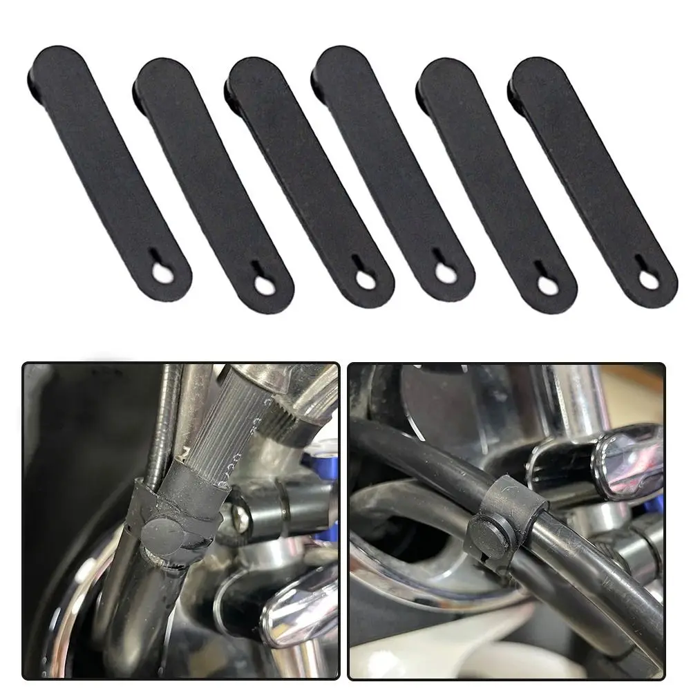 6/12PCS Rubber Motorcycle Cable Securing Ties 57mm*12mm Wiring Harness ...