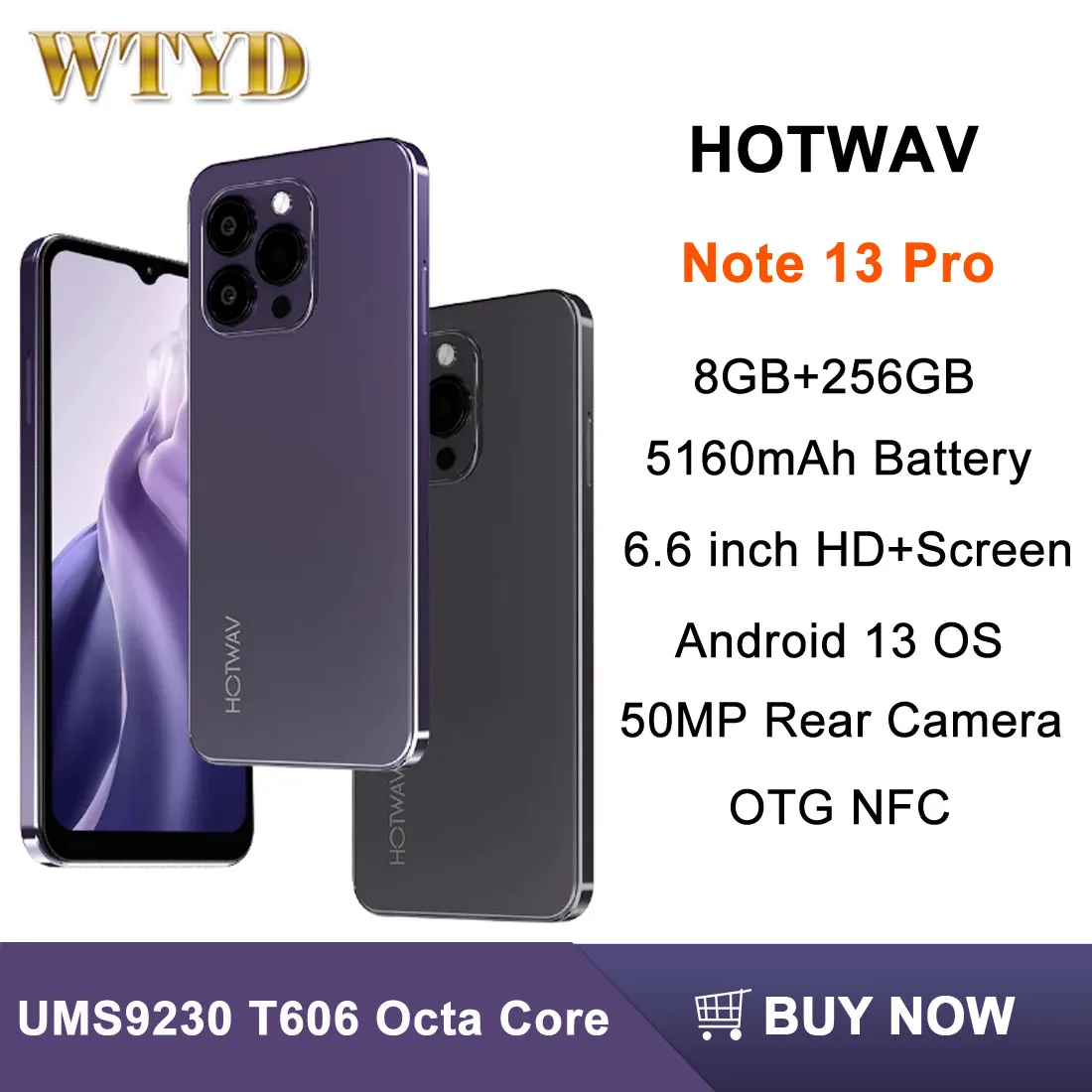 HOTWAV-tel-fono-inteligente-Note-13-Pro-8GB-256GB-6-6-pulgadas-HD ...
