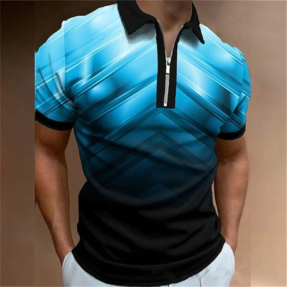 Men T shirt Polo Elegant Shirts Short Sleeve Tee Print Men's Clothes ...