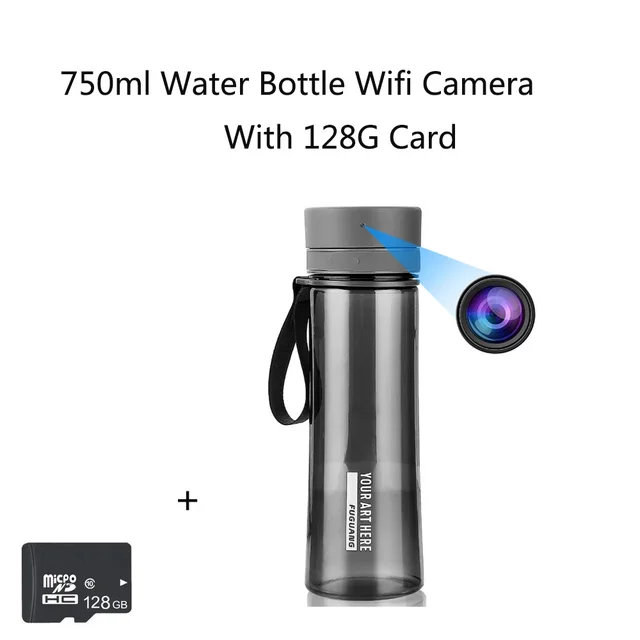 Mini Camera Full HD 750ml Water Botter Wifi Remote Monitoring Video ...